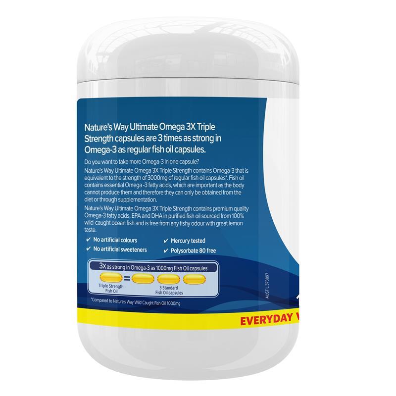 Buy Nature's Way Ultimate Omega 3x Triple Strength 150 Capsules online ...