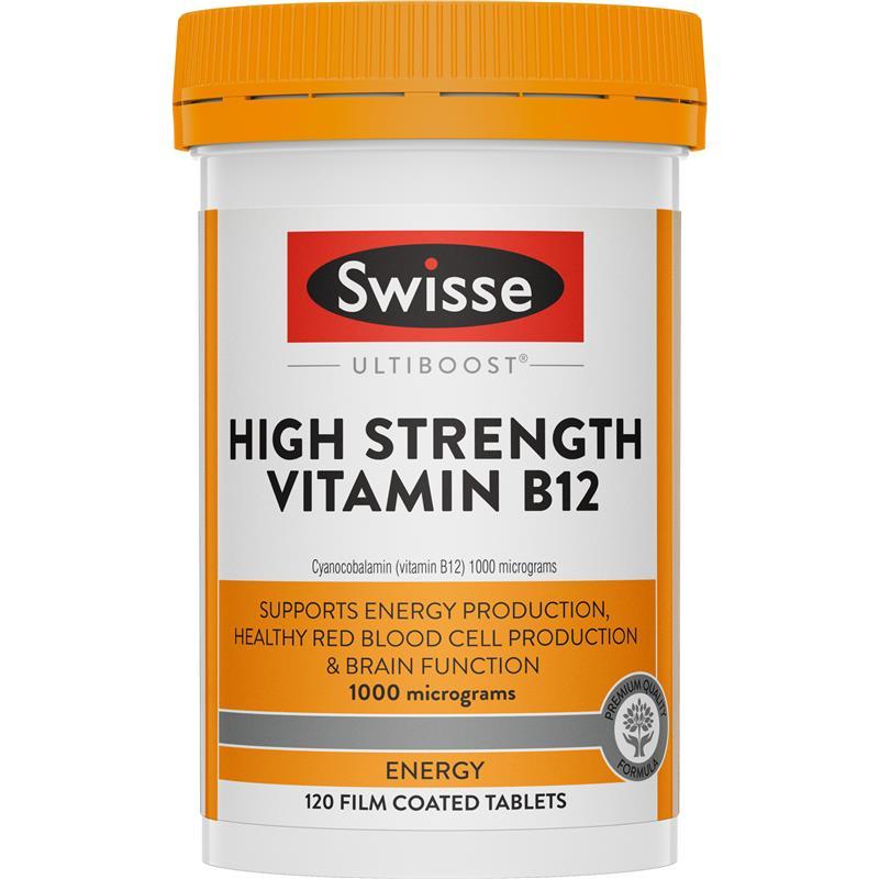 Buy Swisse Vitamin B12 120 Tablets online at Chemist Warehouse