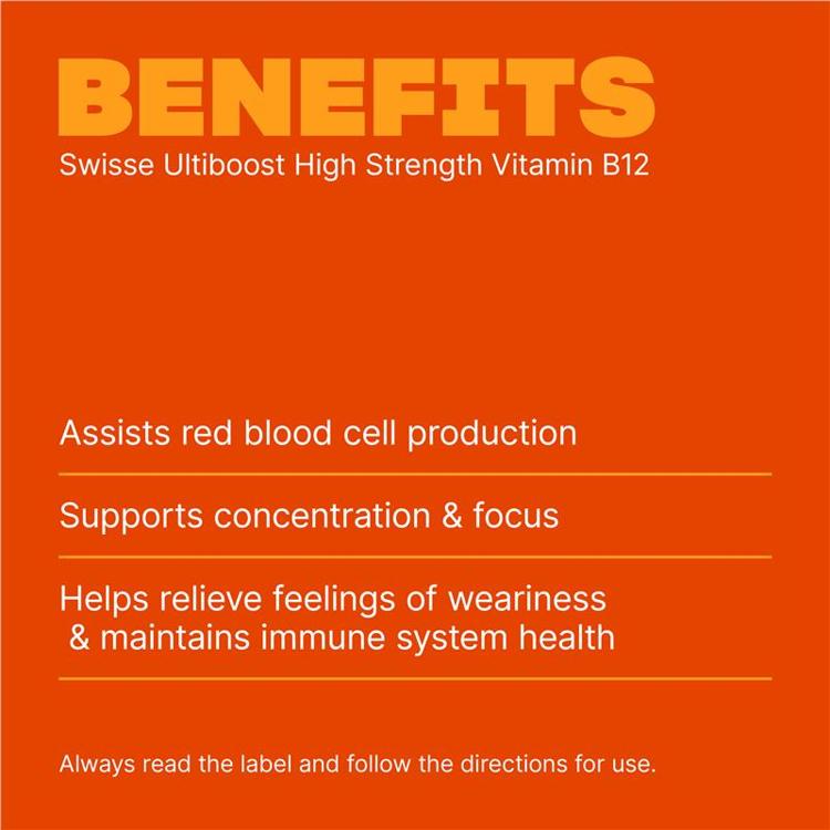Buy Swisse Vitamin B12 120 Tablets online at Chemist Warehouse
