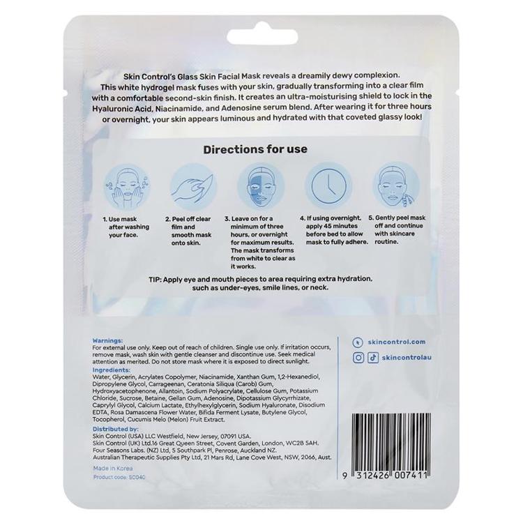 Buy Skin Control Glass Skin Face Mask Hyaluronic Acid online at Chemist ...