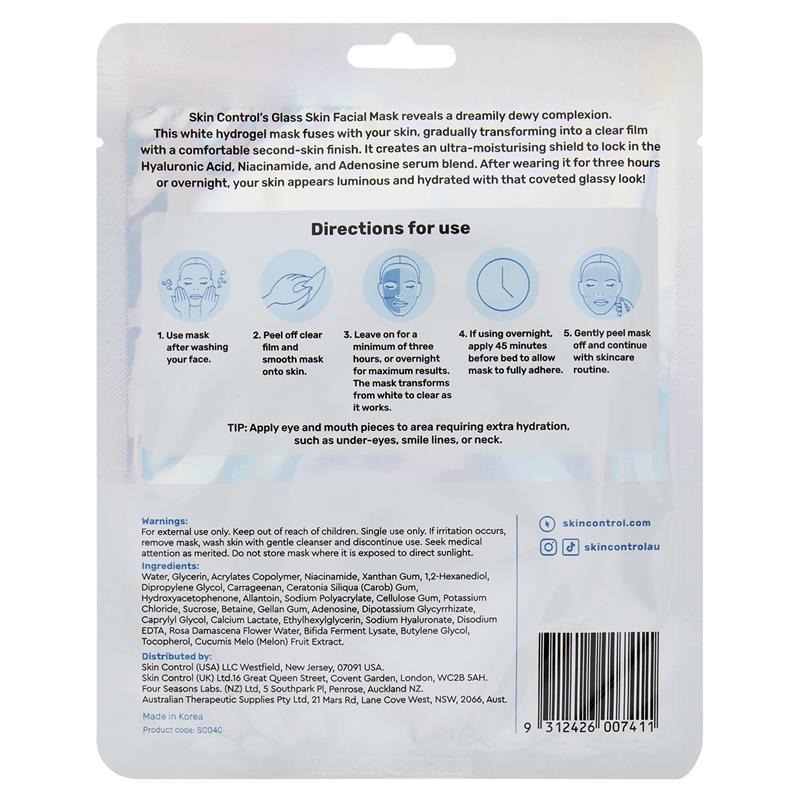 Buy Skin Control Glass Skin Face Mask Hyaluronic Acid online at Chemist ...