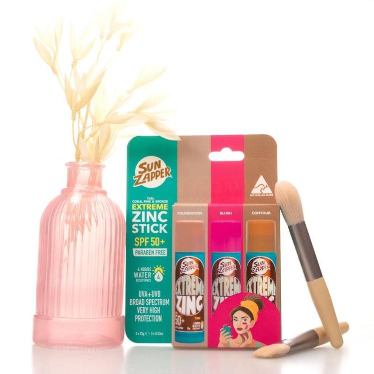 Buy SUN ZAPPER Extreme Zinc Tan/Pink/Bronze SPF 50+ Stick 3Pack online ...
