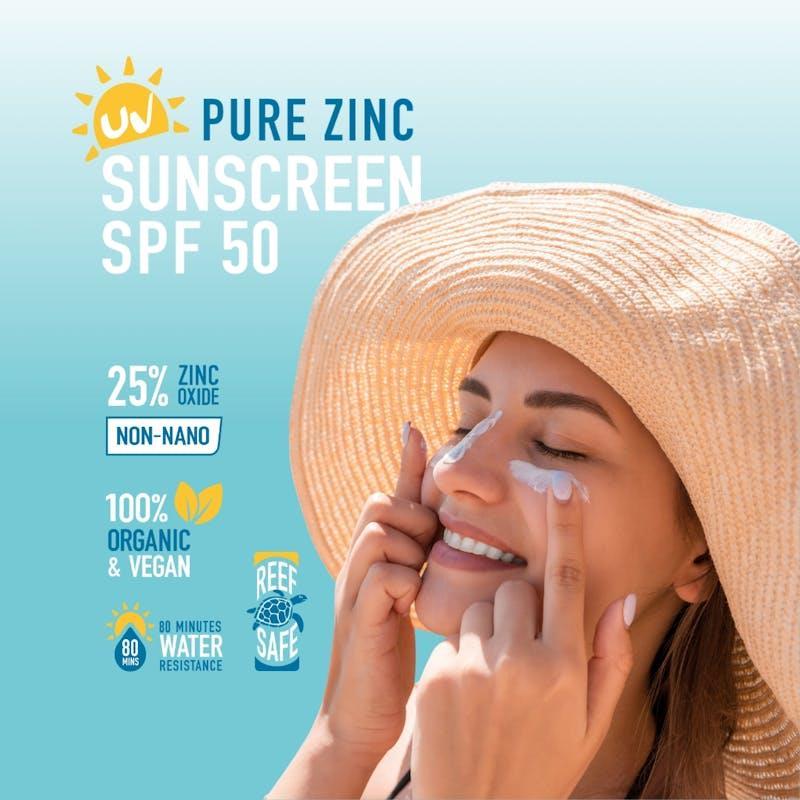 Buy SUN ZAPPER Pure Zinc Sunscreen Cream SPF 50 100g online at Chemist ...