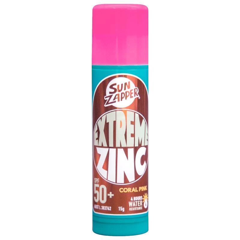 Buy SUN ZAPPER Coral Pink Extreme Zinc Stick SPF 50+ 15g online at ...