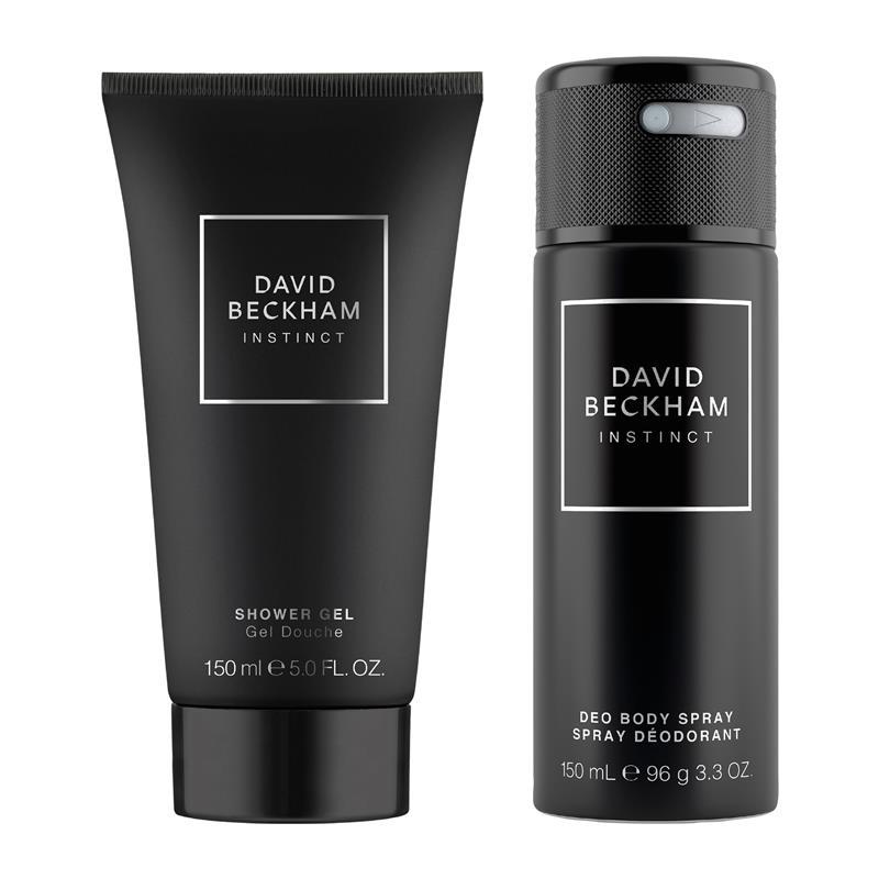Buy David Beckham Instinct Shower Gel And Body Spray Set 150ml Black ...