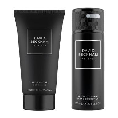 Buy David Beckham Instinct Shower Gel And Body Spray Set 150ml Black ...