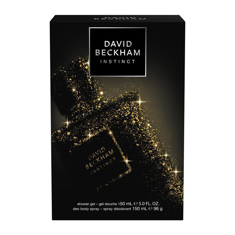 Buy David Beckham Instinct Shower Gel And Body Spray Set 150ml Black ...