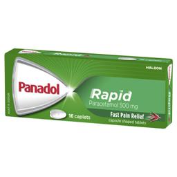 Buy Panadol Rapid Paracetamol Pain Relief 16 Caplets online at Chemist ...
