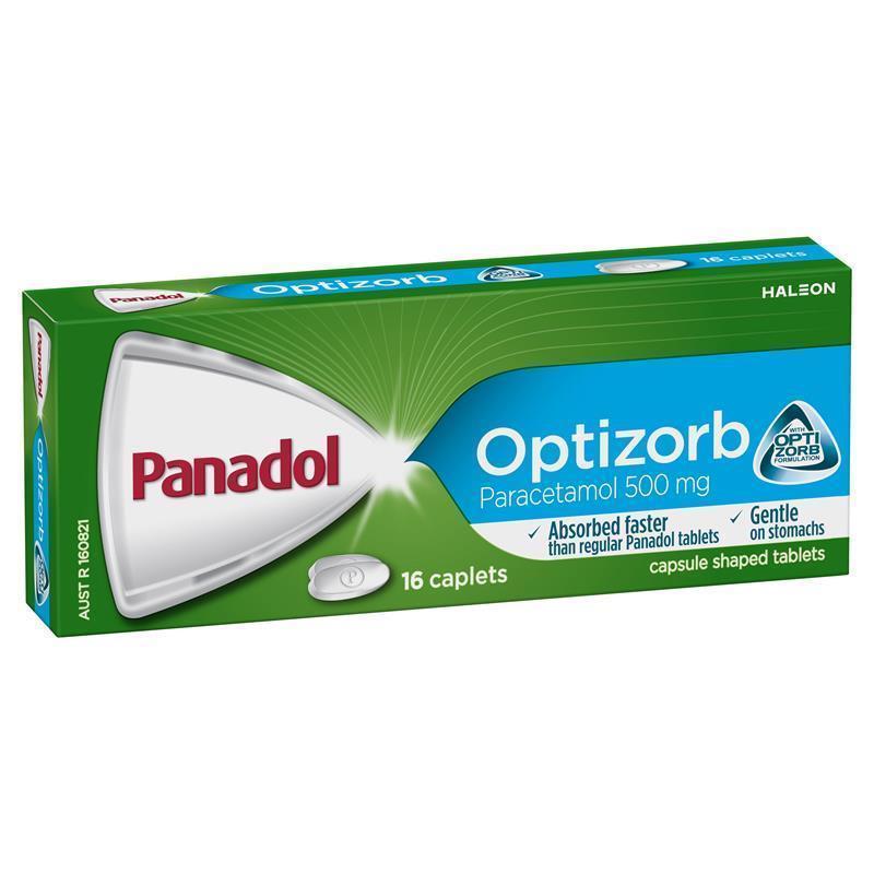 Buy Panadol Optizorb Paracetamol Pain Relief 16 Caplets online at ...