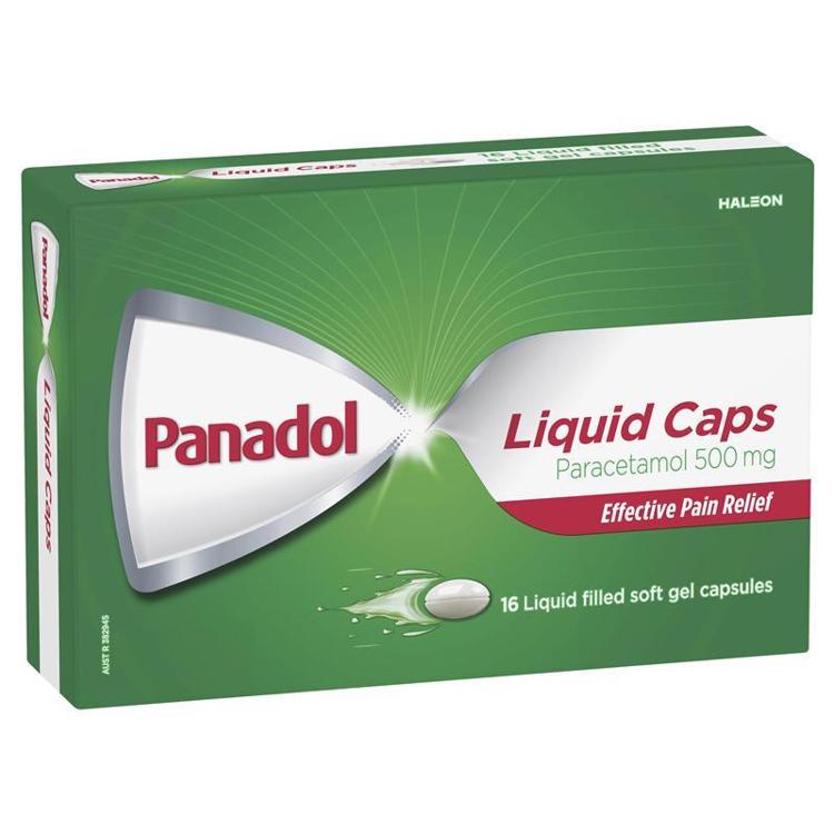 Buy Panadol Liquid Capsules Paracetamol Pain Relief 16 Capsules online ...