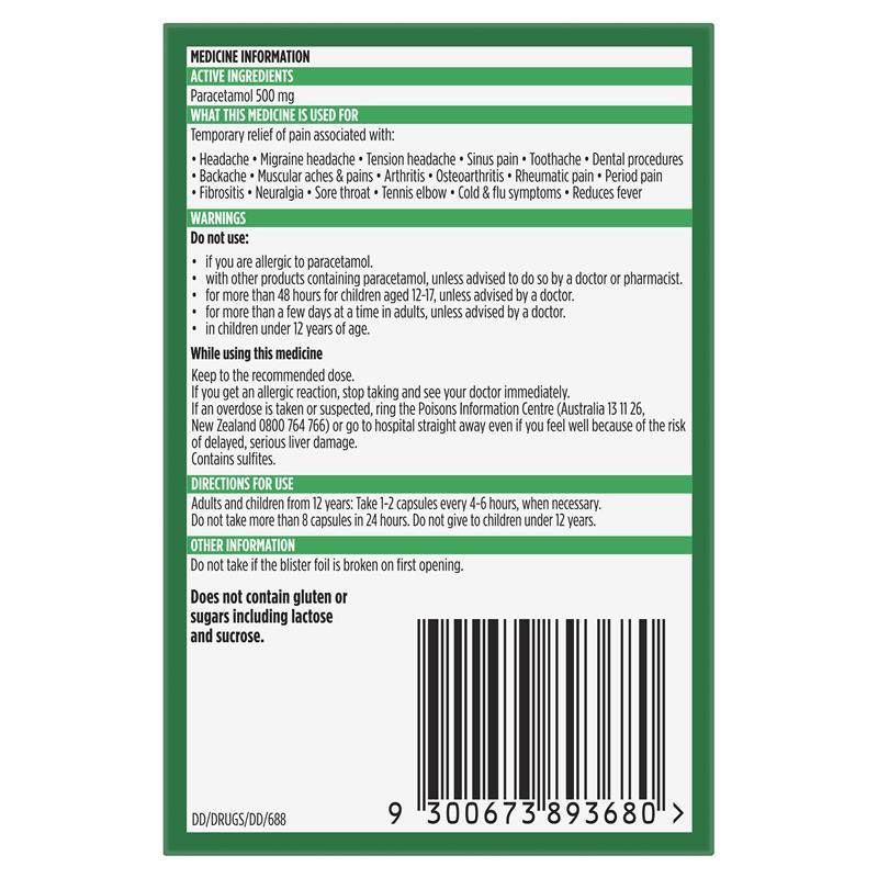 Buy Panadol Liquid Capsules Paracetamol Pain Relief 16 Capsules online ...