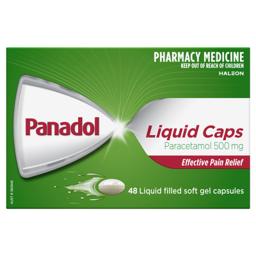 Buy Panadol Liquid Capsules Paracetamol Pain Relief 48 Capsules online ...