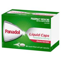 Buy Panadol Liquid Capsules Paracetamol Pain Relief 48 Capsules online ...