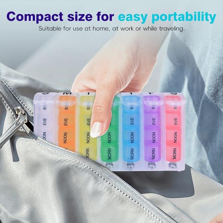 Buy Flightmode 7 Day Travel Pill Box Medicine Organiser with Individual ...