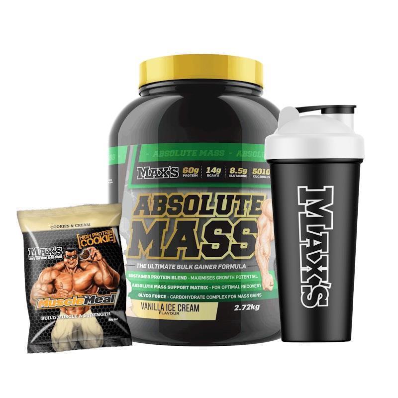 Buy MAX'S Absolute MASS 2.72kg - Vanilla Ice Cream Bundle online at ...