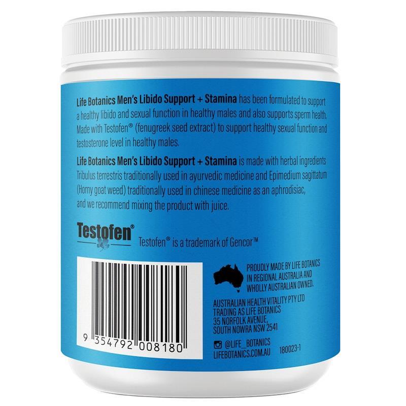 Buy Life Botanics Men’s Libido Powder 3x150g Pack online at Chemist ...