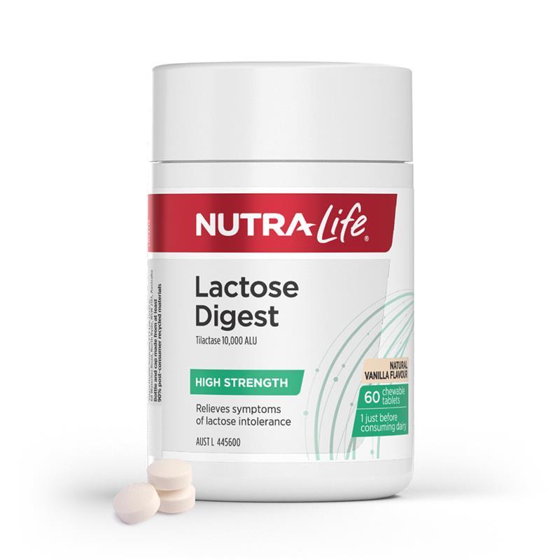 Buy Nutra-Life Lactose Digest 60 Chewable Tablets online at Chemist ...