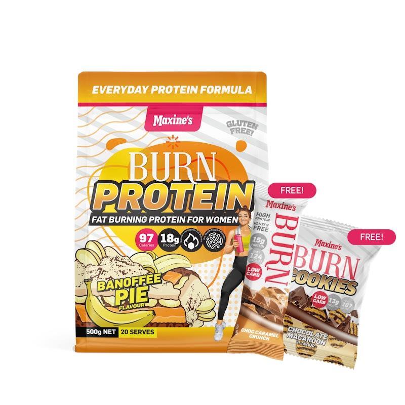 Buy Maxine's Burn Protein Starter 500g - Banoffee Pie Bundle online at ...