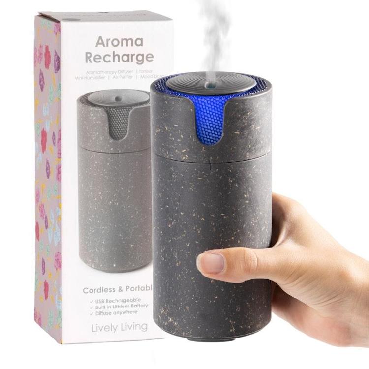 Buy Lively Living Aroma-Recharge Cordless Diffuser + Oil Charcoal ...