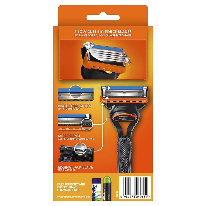 Buy Gillette Fusion Manual Razor + 4 Blade Refills Starter Kit online ...