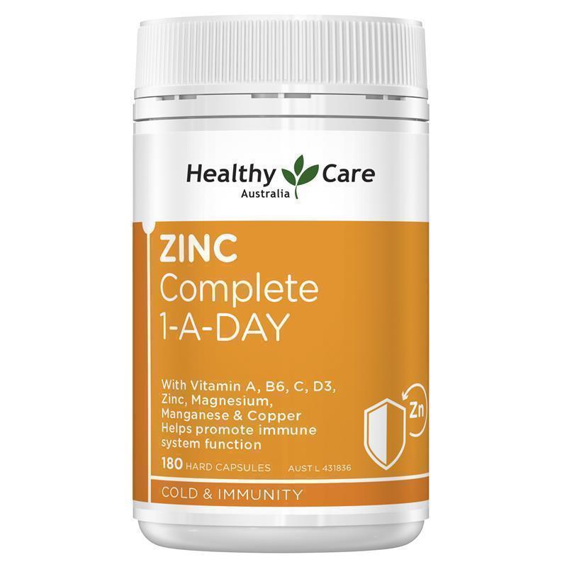 Buy Healthy Care Zinc Complete 1-A-Day 180 Capsules online at Chemist ...