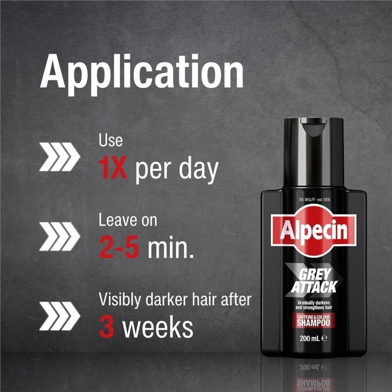 Buy Alpecin Grey Attack Caffeine & Colour Shampoo 200ml online at ...