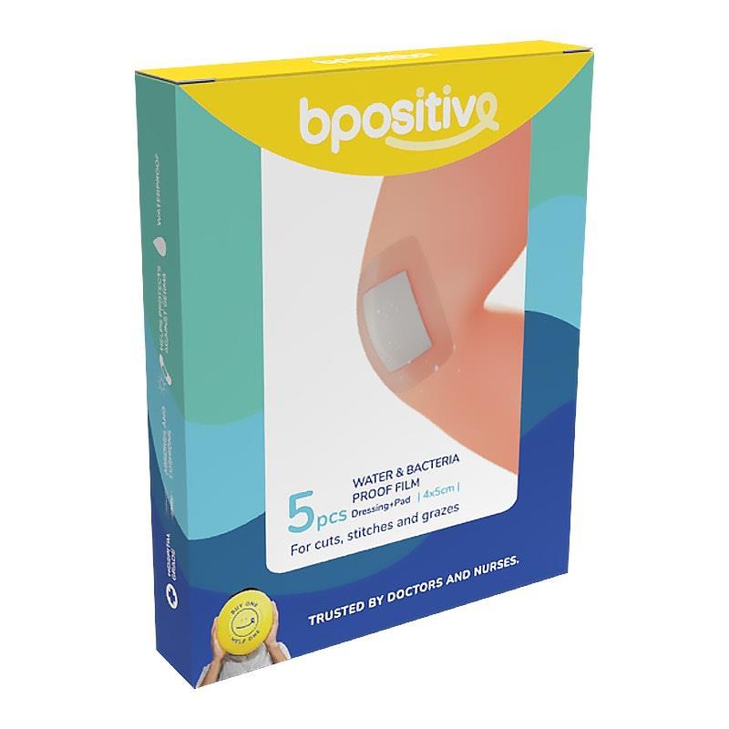 Buy bpositive Water & Bacteria-Proof Dressing + Pad 4x5cm 2Pack online ...