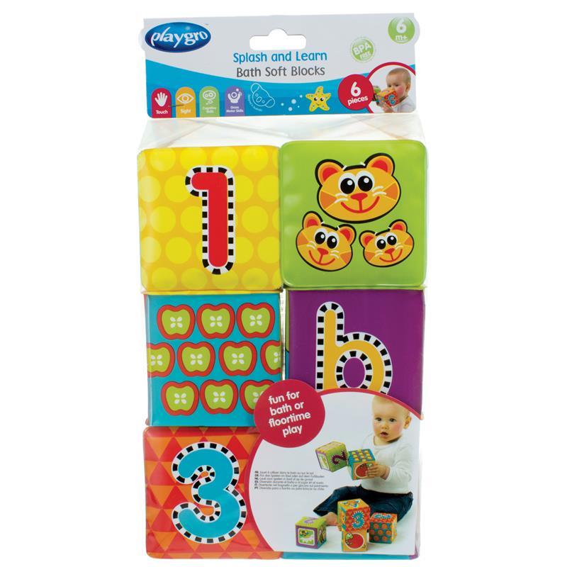 Buy Playgro Splash and Learn Bath Soft Blocks 6 Pack online at Chemist ...