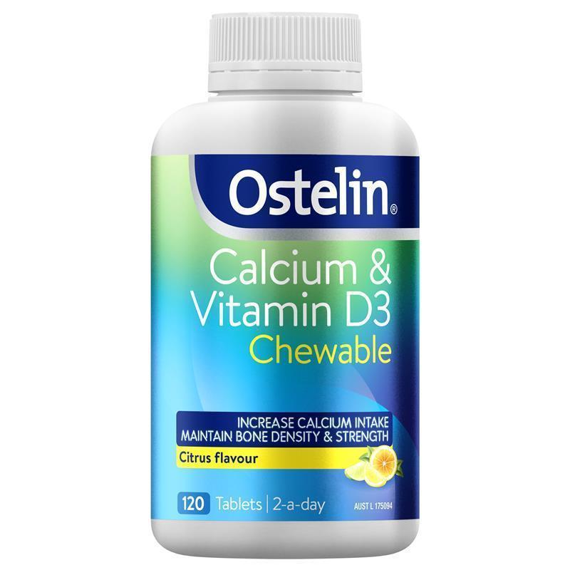 Buy Ostelin Vit D & Calcium 120 Chewable Tablets online at Chemist ...