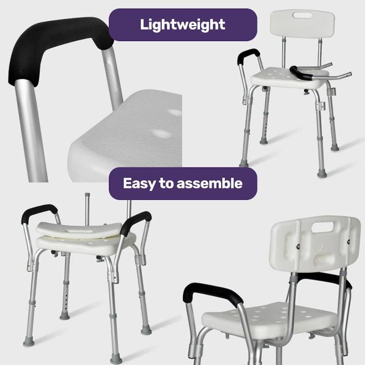 Buy Equipmed Shower Chair Bath Seat White online at Chemist Warehouse