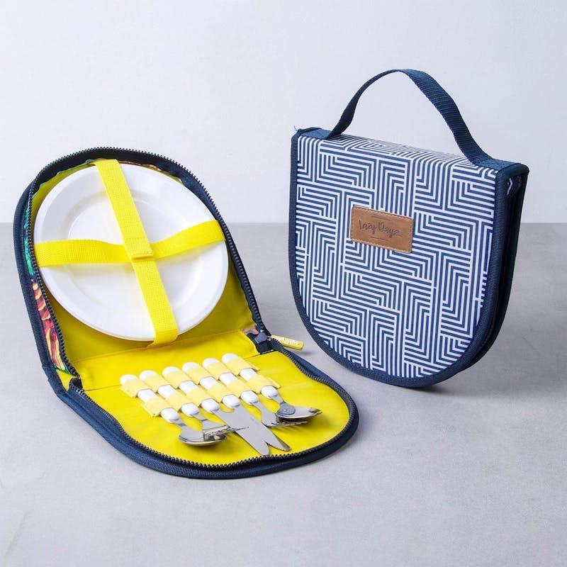 Buy Lazy Dayz Picnic Cutlery Wallet Set - Mossman Set online at Chemist ...