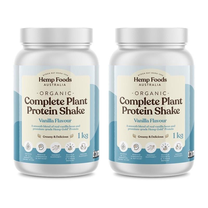 Buy Hemp Foods Australia Complete Plant Protein Shake Vanilla Bundle ...