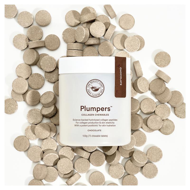 Buy The Beauty Chef Plumpers Chocolate Collagen Peptides 75 Chewable ...