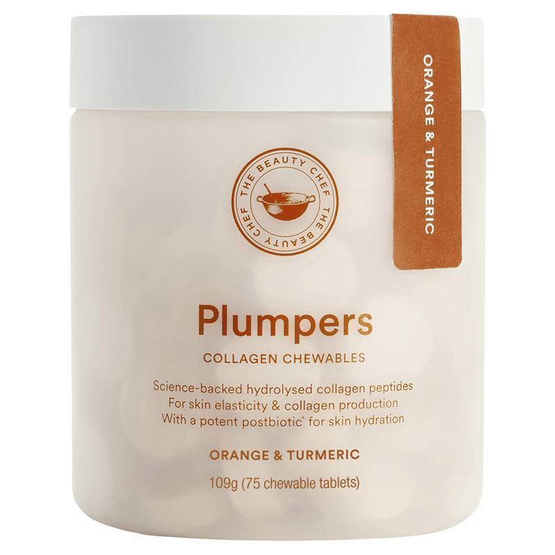 Buy The Beauty Chef Plumpers Orange Collagen Peptides 75 Chewable ...