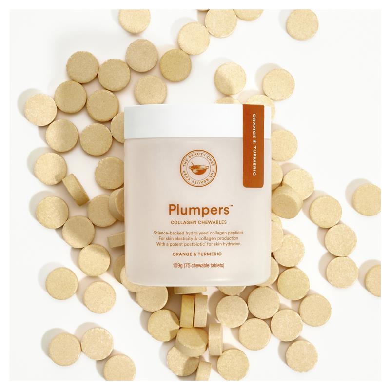 Buy The Beauty Chef Plumpers Orange Collagen Peptides 75 Chewable ...