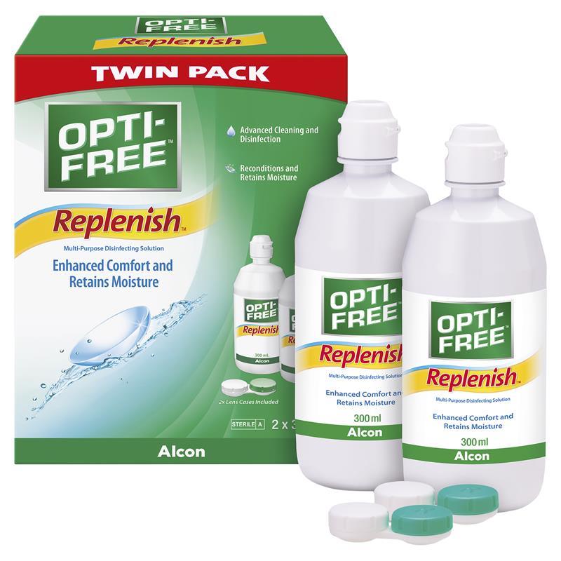 Buy Opti Free Replenish Twin Pack 2 x 300mL online at Chemist Warehouse