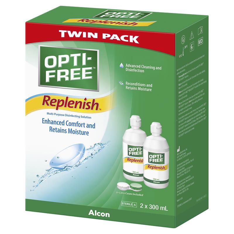 Buy Opti Free Replenish Twin Pack 2 x 300mL online at Chemist Warehouse