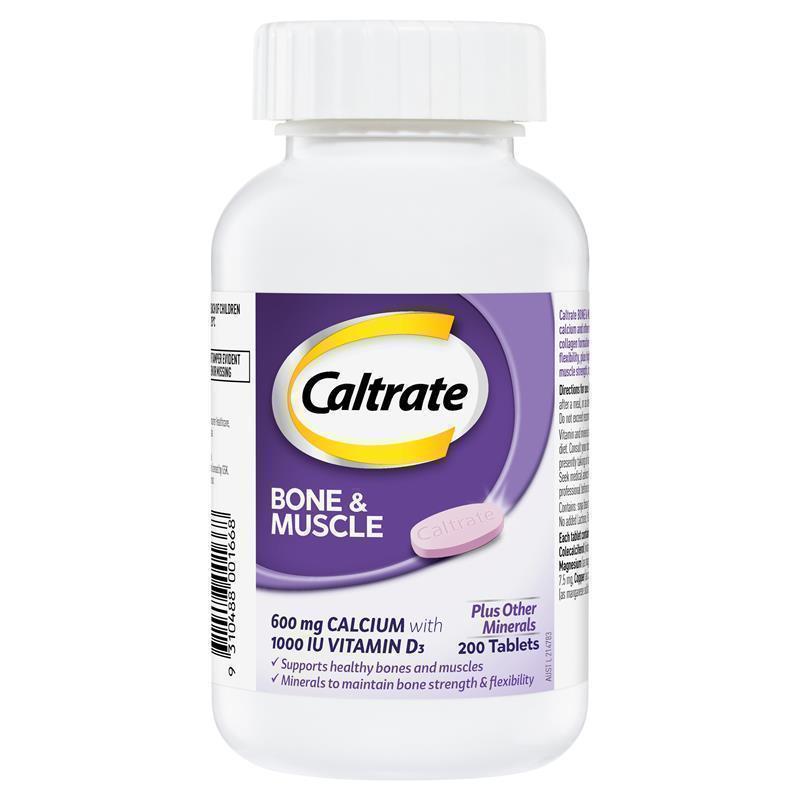 Buy Caltrate Bone and Muscle Health 200 Tablets Exclusive Size online ...
