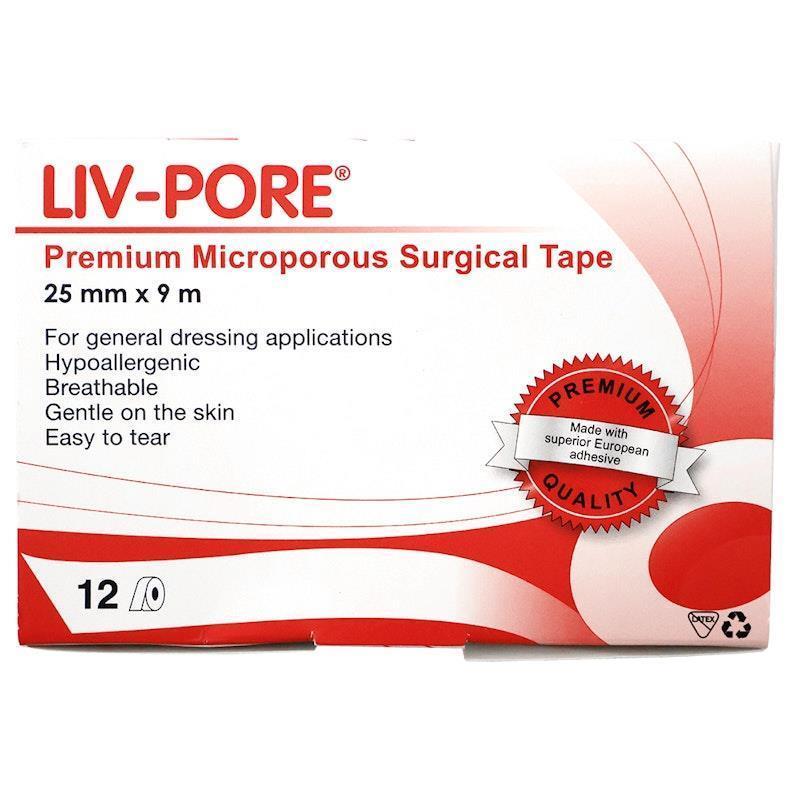 Buy Livingstone Liv-Pore Premium Microporous Surgical Paper Tape 25mm x ...