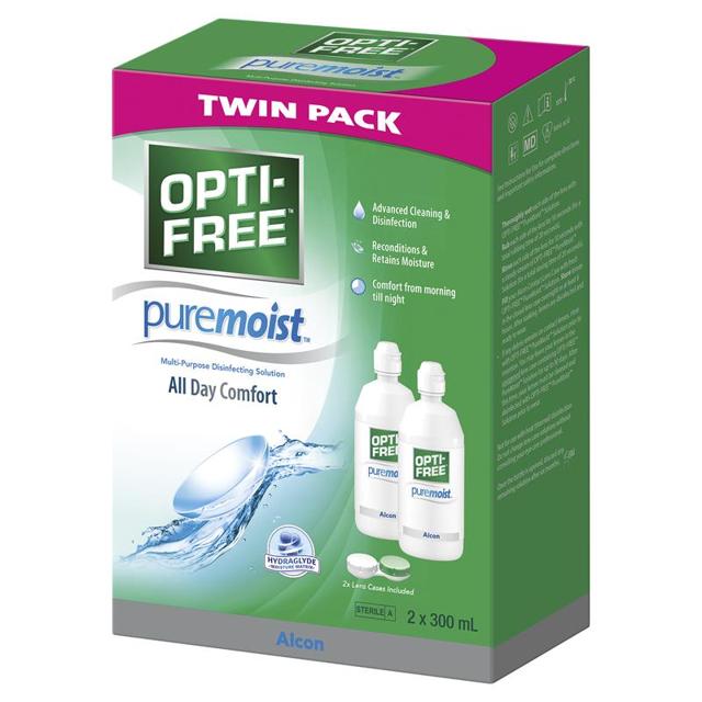 Buy Opti Free Puremoist Twin Pack 2 x 300ml online at Chemist Warehouse
