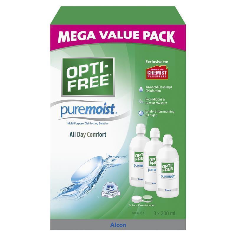 Buy Opti Free Puremoist Mega Value Pack 3 x 300ml Exclusive Size online ...