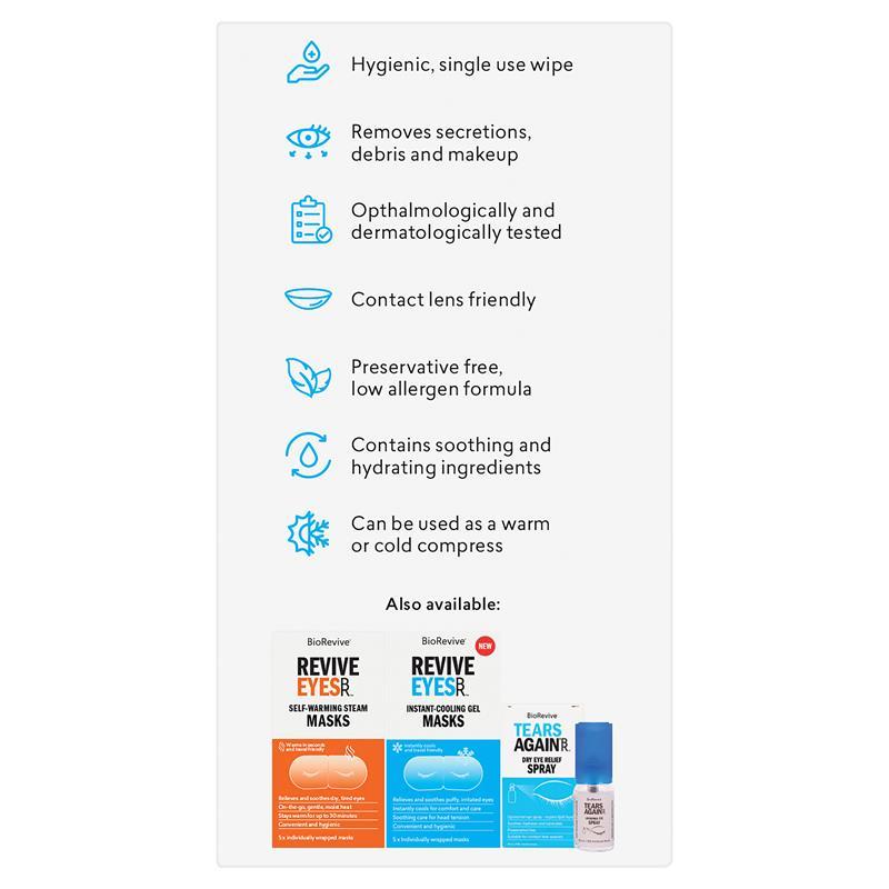 Buy BioRevive Clean Eyes Eyelid Cleansing Wipes 30 Pack online at ...