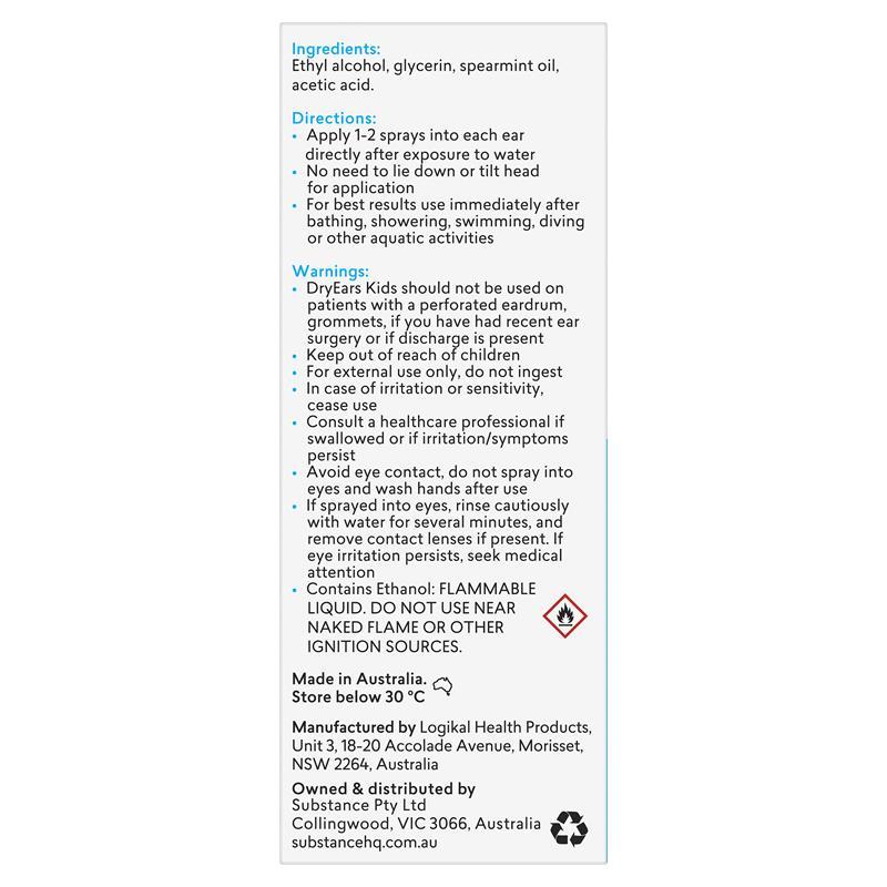 Buy BioRevive Dry Ears Kids Spray 30ml online at Chemist Warehouse