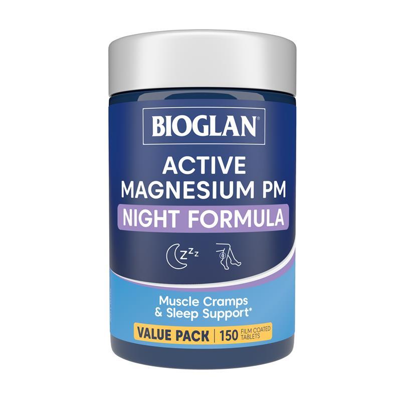 Buy Bioglan Active Magnesium PM 150 Tablets online at Chemist Warehouse