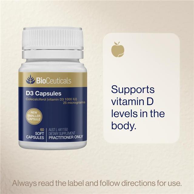 Buy Bioceuticals D3 60 Capsules NEW online at Chemist Warehouse