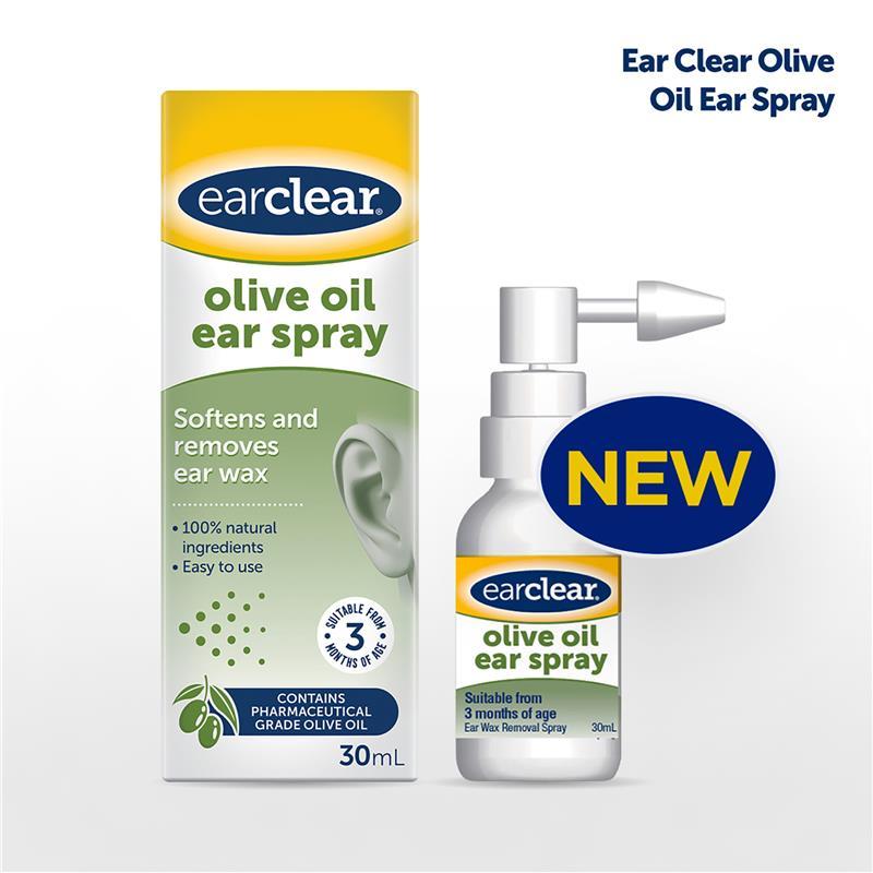 Buy Ear Clear Olive Oil Ear Spray 30ml online at Chemist Warehouse