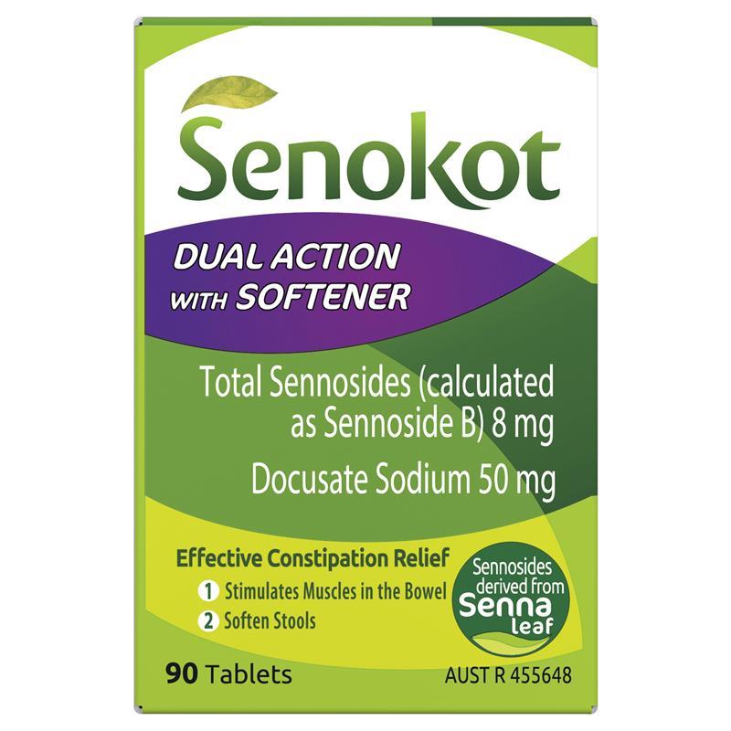 Buy Senokot Dual Action 90 Tablets online at Chemist Warehouse