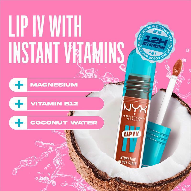 Buy NYX Lip IV Hydrating Gloss Stain Caramel Drip online at Chemist ...