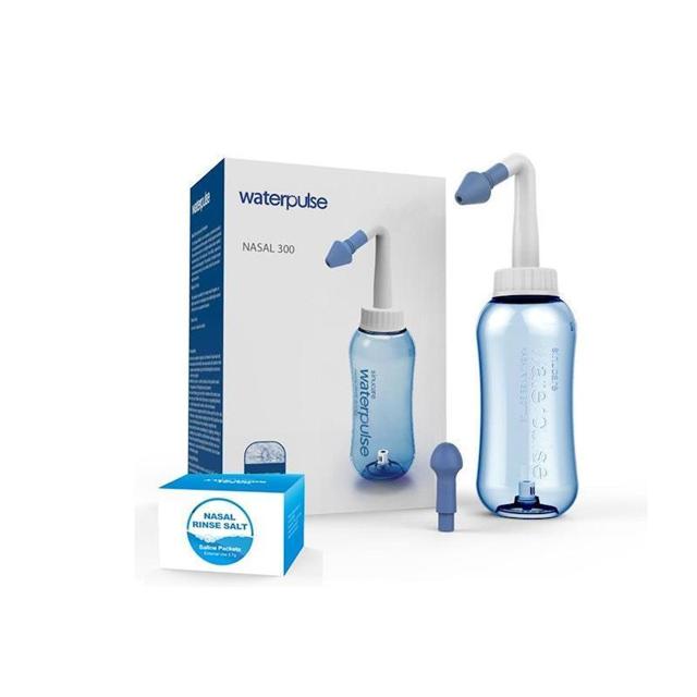 Buy Waterpulse Sinus Rinse Neti Pot Kit with 30 Washing Salt Pack ...