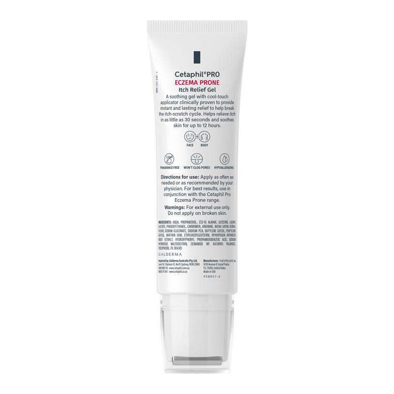 Buy Cetaphil Pro Eczema Prone Itch Relief Gel 59ml online at Chemist ...